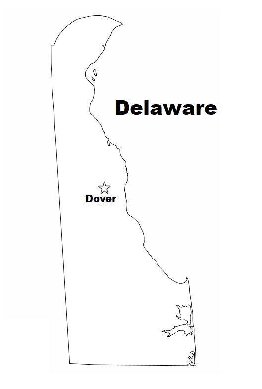 Blog de Biologia: Delaware Map coloring page