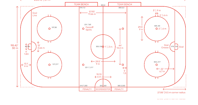 how to map the hockey rink from camera to the normalized rink using opencv