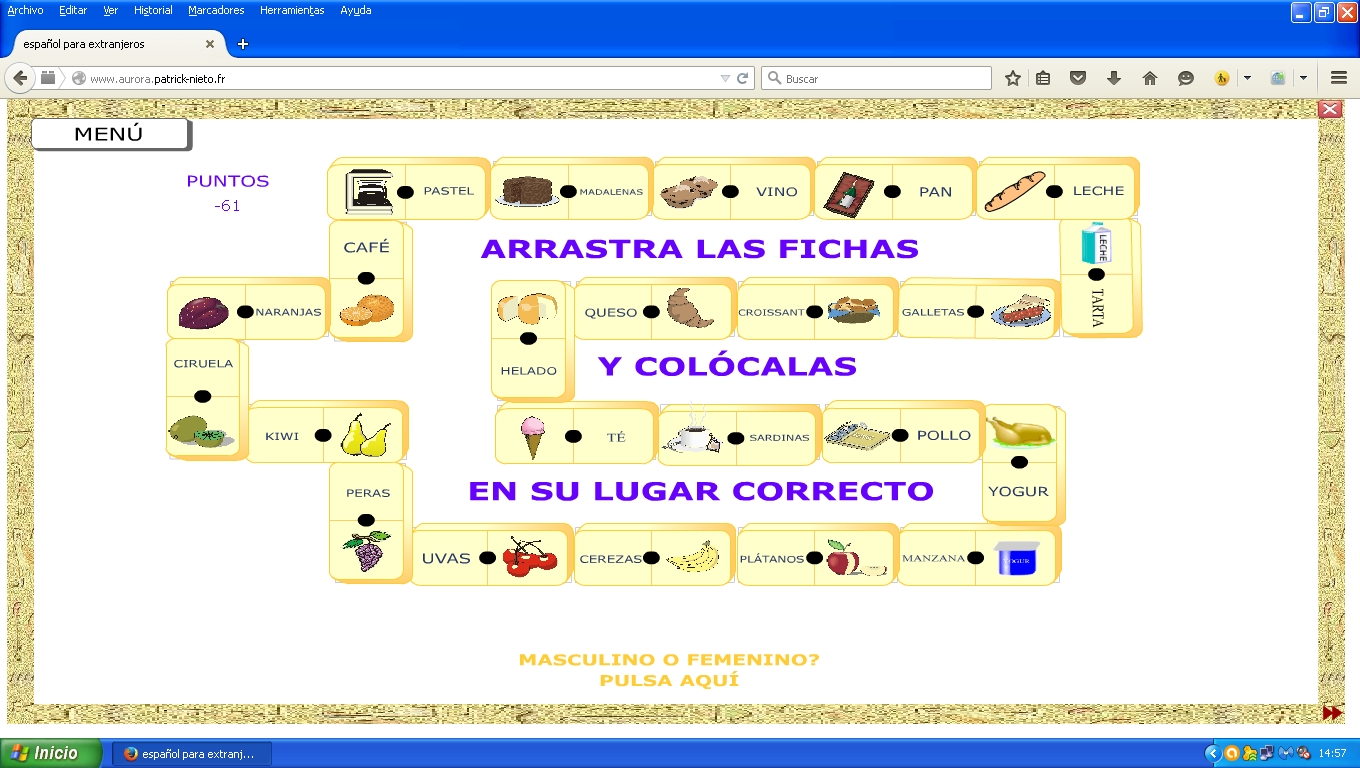 BLOG DE LUDMILA: DOMINO DE ALIMENTOS