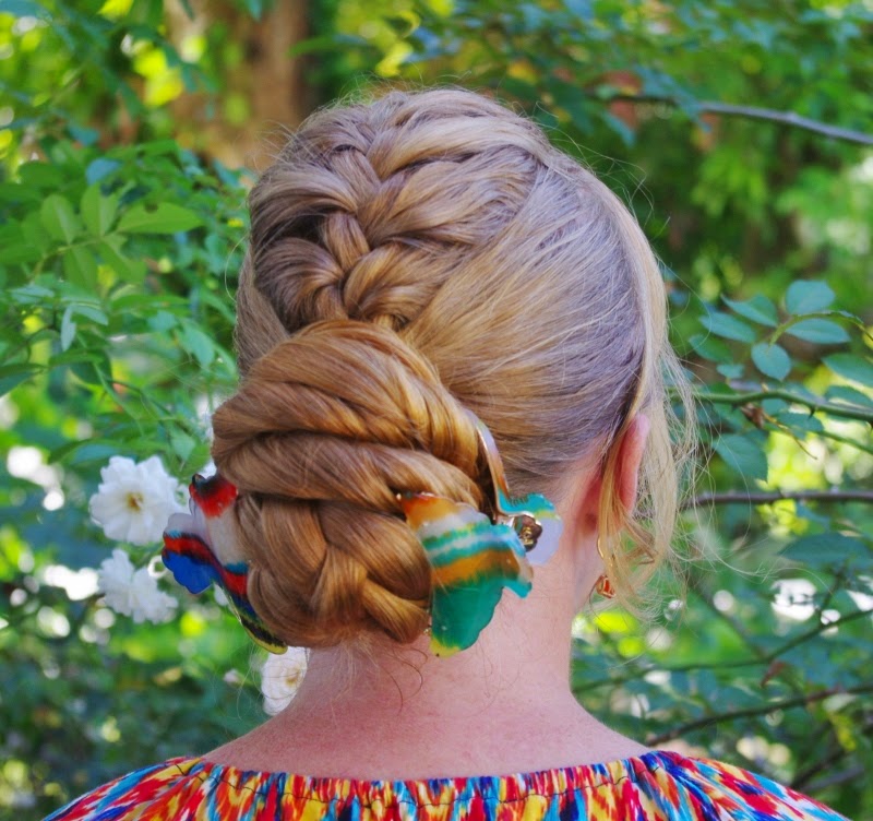 HAIRSTYLES TREND: >5 minute hairstyle~ Poofy French Mohawk Braid, Bun