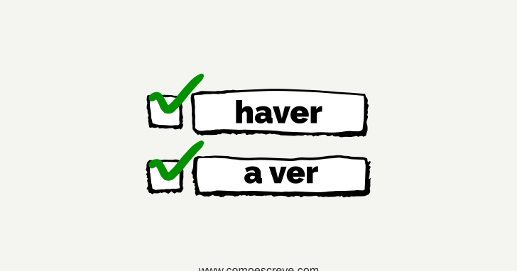 Haver ou a Ver? | Como Escreve?