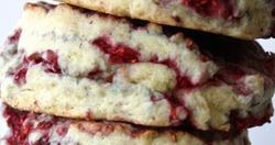 Raspberry Lemon Sour Cream Scones - Recipe Easy