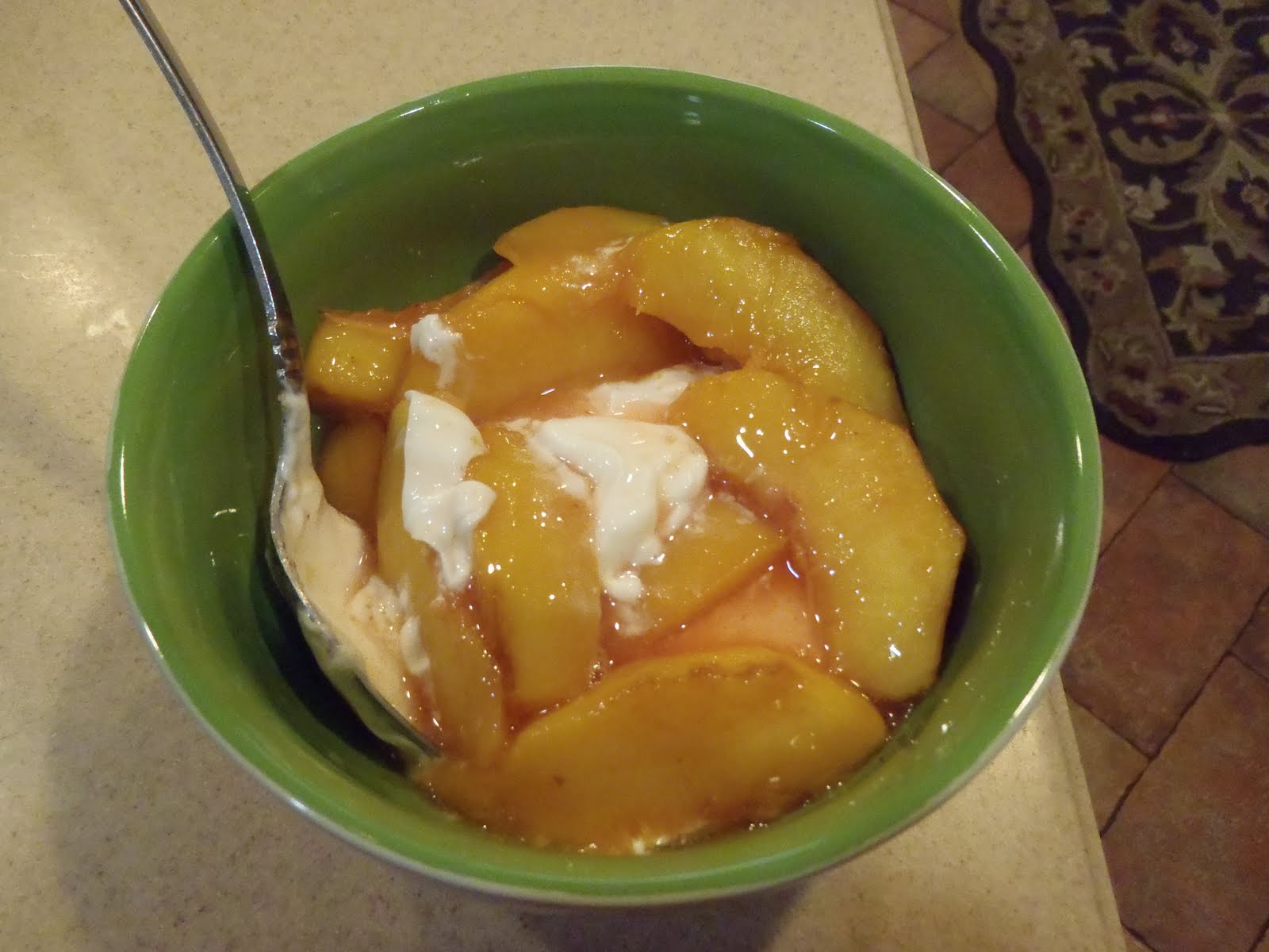 The Kountanis Family Journal: Peach Compote Breakfast