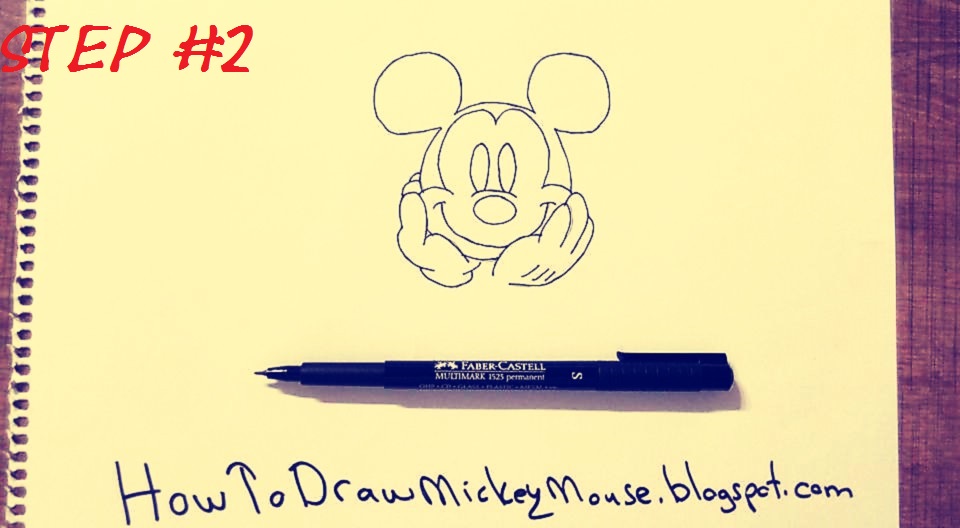 Step By Step Mickey Mouse Drawing Tutorial | Easy Mickey Mouse Drawings ...