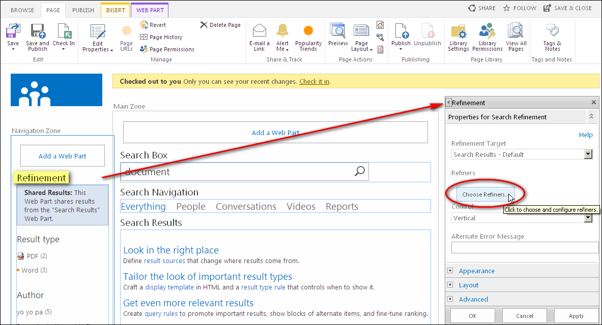 There's Something About SharePoint: Refinement web part: show ...