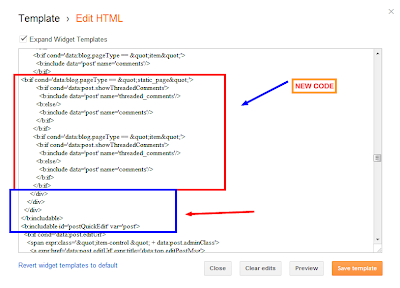 FREE BLOGGER TEMPLATE: How to Enable Threaded Comments in Customized ...