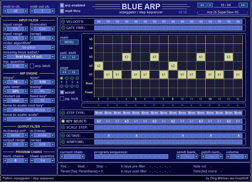 MATRIXSYNTH: BlueARP Hardware ARP Sequencer