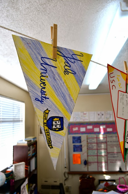 Middle School Mob: College Pennant Activity for Back to School
