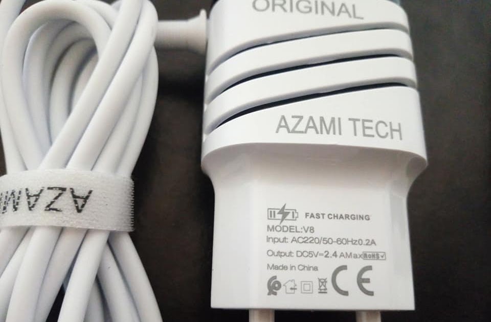 Chargeur AZAMI 2,4 Ampére. avec double USB | MHD Tatawi Products