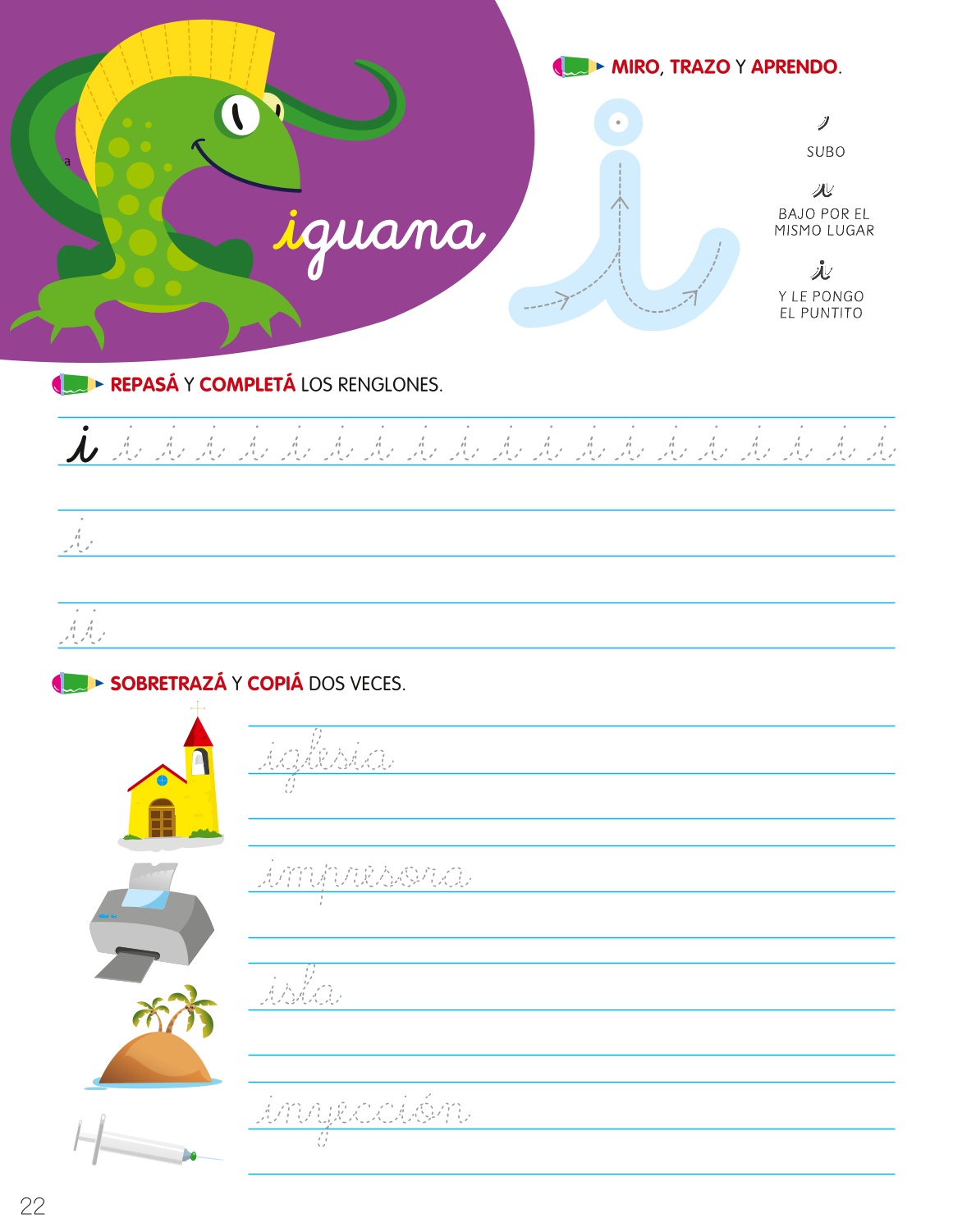 Letra Cursiva Para Ninos
