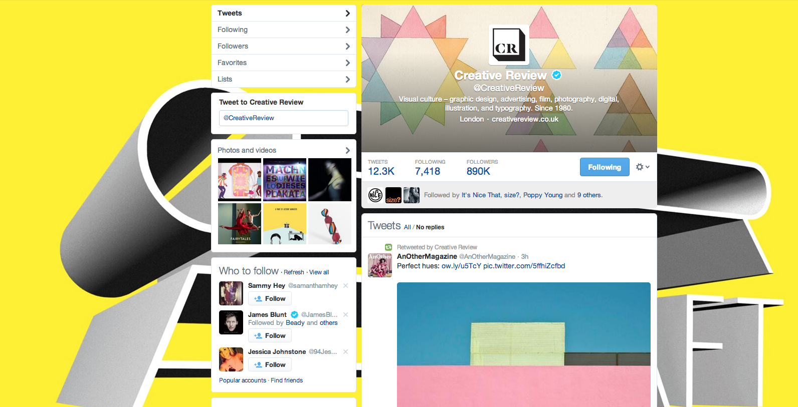 Design Context: Design companies on twitter: