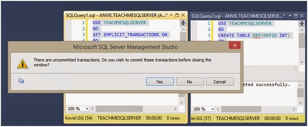 Teach Me SQL SERVER: Transaction in SQL Server Teach Me SQL SERVER: Transaction in SQL Server