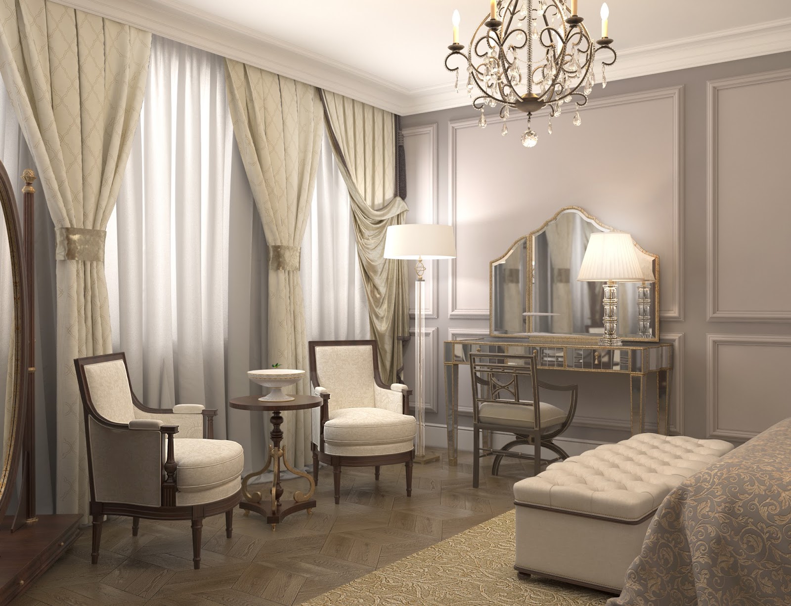 Darya Girina Interior Design & Architectural Visualizations: Cream ...