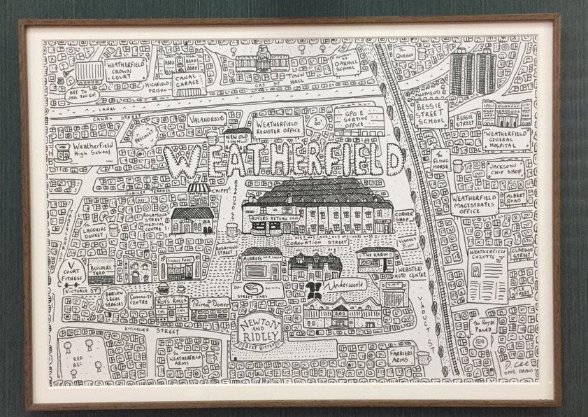 Coronation Street Blog: New Weatherfield map on display in Coronation ...