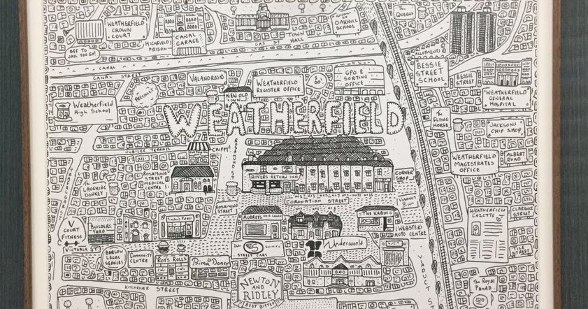 Coronation Street Blog: New Weatherfield map on display in Coronation ...