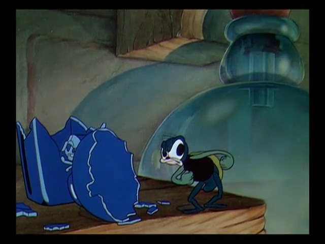 Cartoons of 1937: Mickey Mouse, Mad Scientist...The Worm Turns (003)