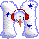 Alfabeto Navideño hecho con Muñecos de Nieve. - Oh my Alfabetos!