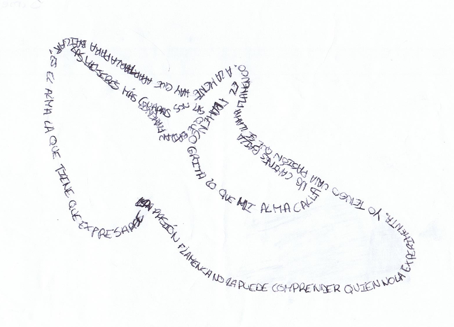 En 1º de la E.S.O. hacen unos maravillosos caligramas