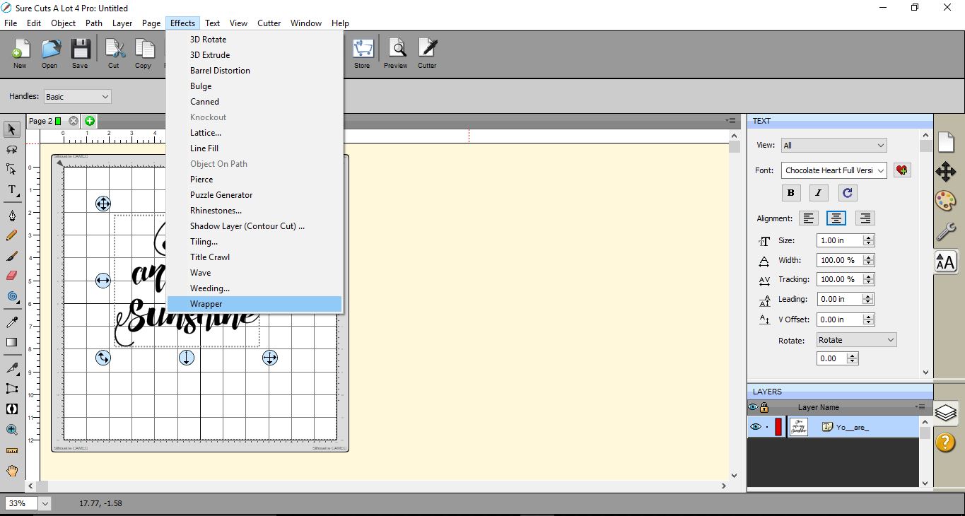 Using the Wrapper function in Sure Cuts a Lot 4 | Design Bundles Using the Wrapper function in Sure Cuts a Lot 4 | Design Bundles