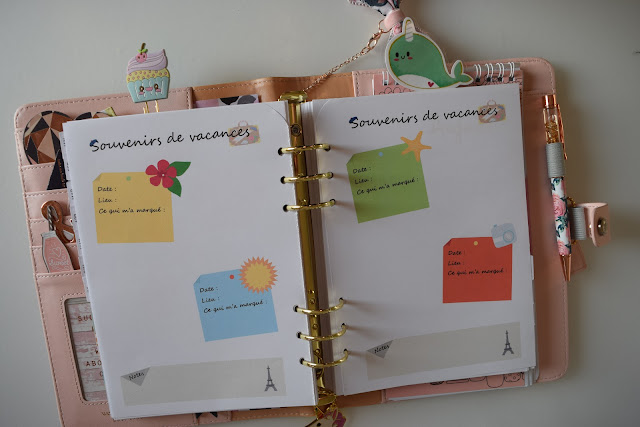 Shireece Planner: DIY Planifier ses vacances [Plan with me #2]
