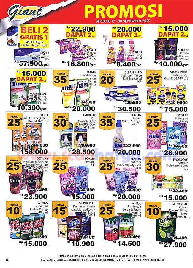 √ Katalog Giant Promo Mingguan 1 - 14 Oktober 2020 - scanharga | Harga ...