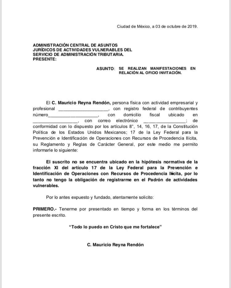 C.P. José Benjamín Sanchez Castillo: CARTAS INVITACIÓN POR SERVICIOS DE ...