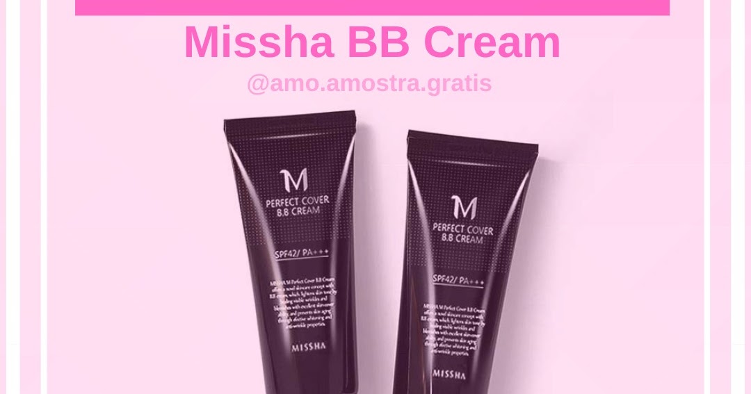 Amostras e Brindes Grátis: Amostra Grátis Missha BB Cream