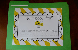 A Pair of Teachers: Absent Work Folder Freebie