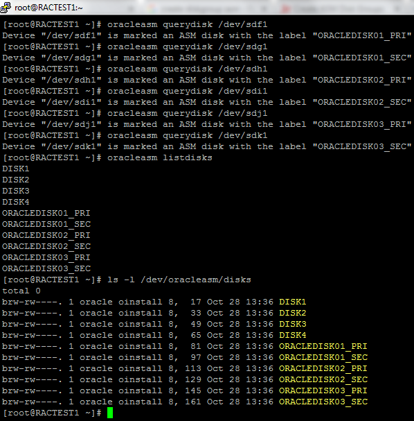 My Oracle How To Configure And Create Asm Disks Using Asmlib