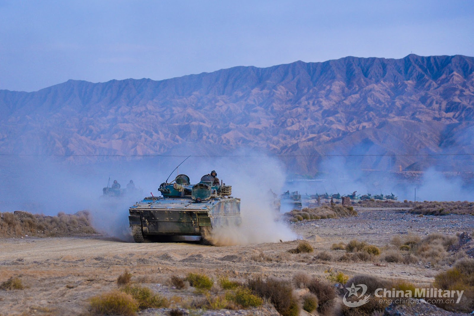 SNAFU!: Chinese Armor (Type 96A MBT?) thundering across the desert...
