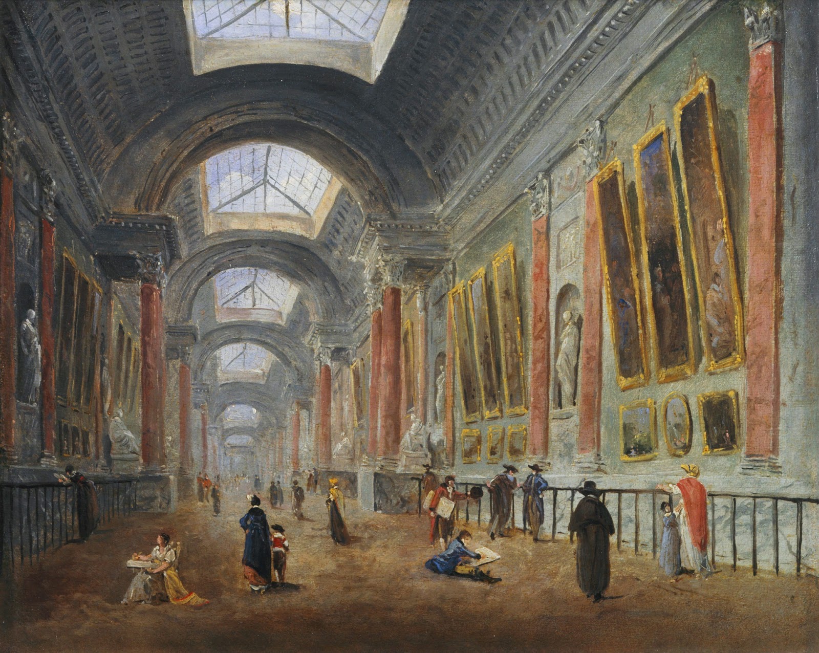 Hubert Robert | The Grande Galerie of the Louvre | Tutt'Art@ | Pittura ...