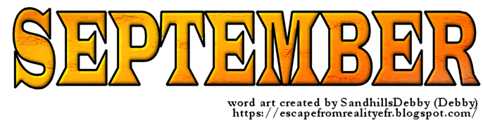 September Word Art
