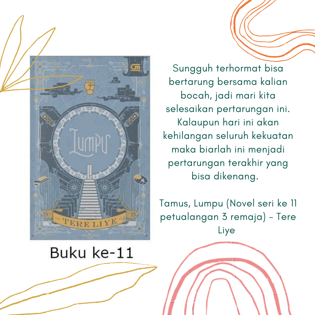 Review Buku Lumpu [unedited version] seri ke 11 - Tere Liye - kuratailmu