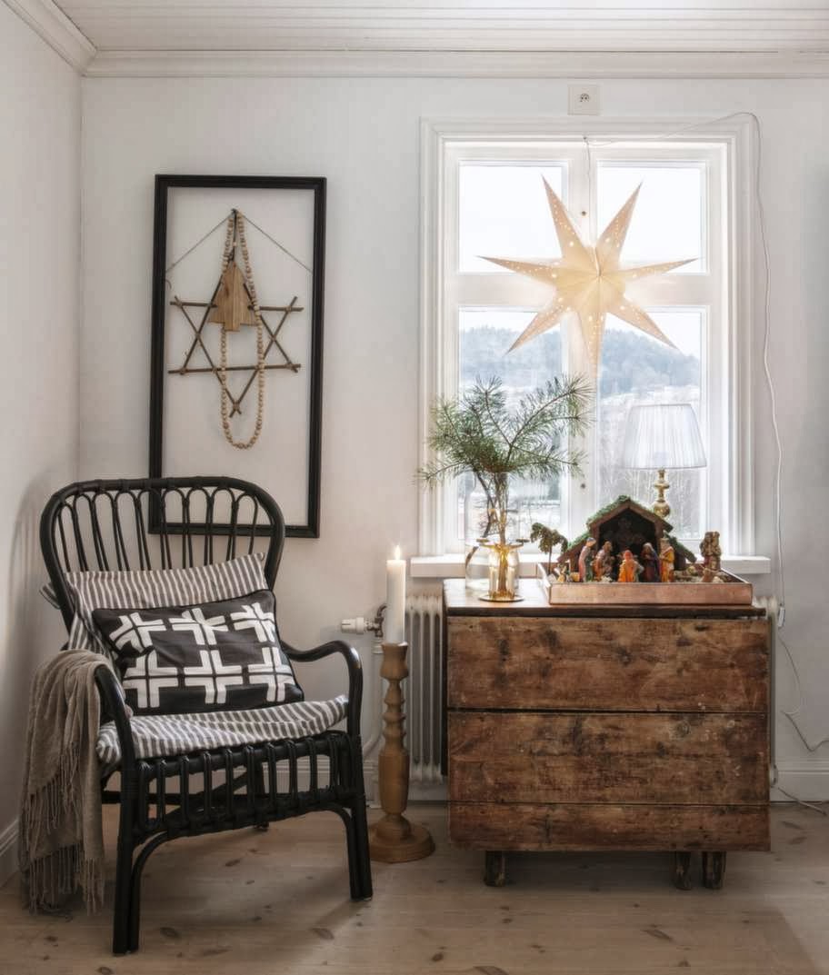 Keltainen talo rannalla: Kaunis joulukoti