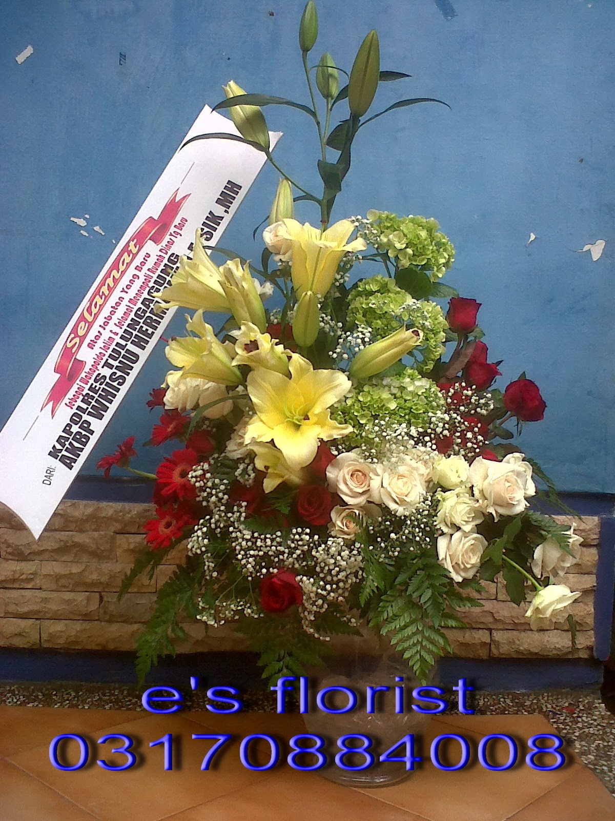 toko bunga surabaya, gresik, sidoarjo: bunga meja