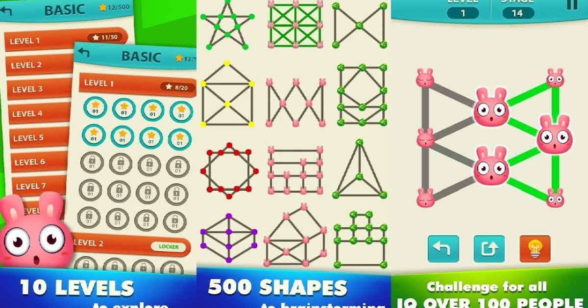 1 Line - Draw 1 Stroke By One Touch - Shape Games Requirements - The ...