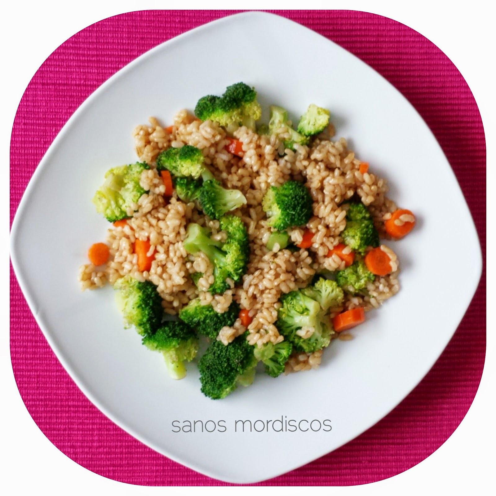 Sanos mordiscos : Receta: Arroz integral con verduras.
