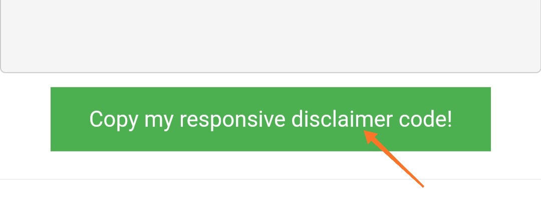 disclaimer page Generator for blogger