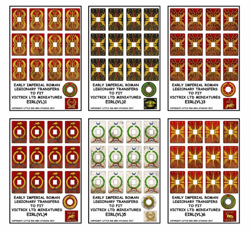 Tabletop Fix: Little Big Men Studios - Early Roman Shield Transfers