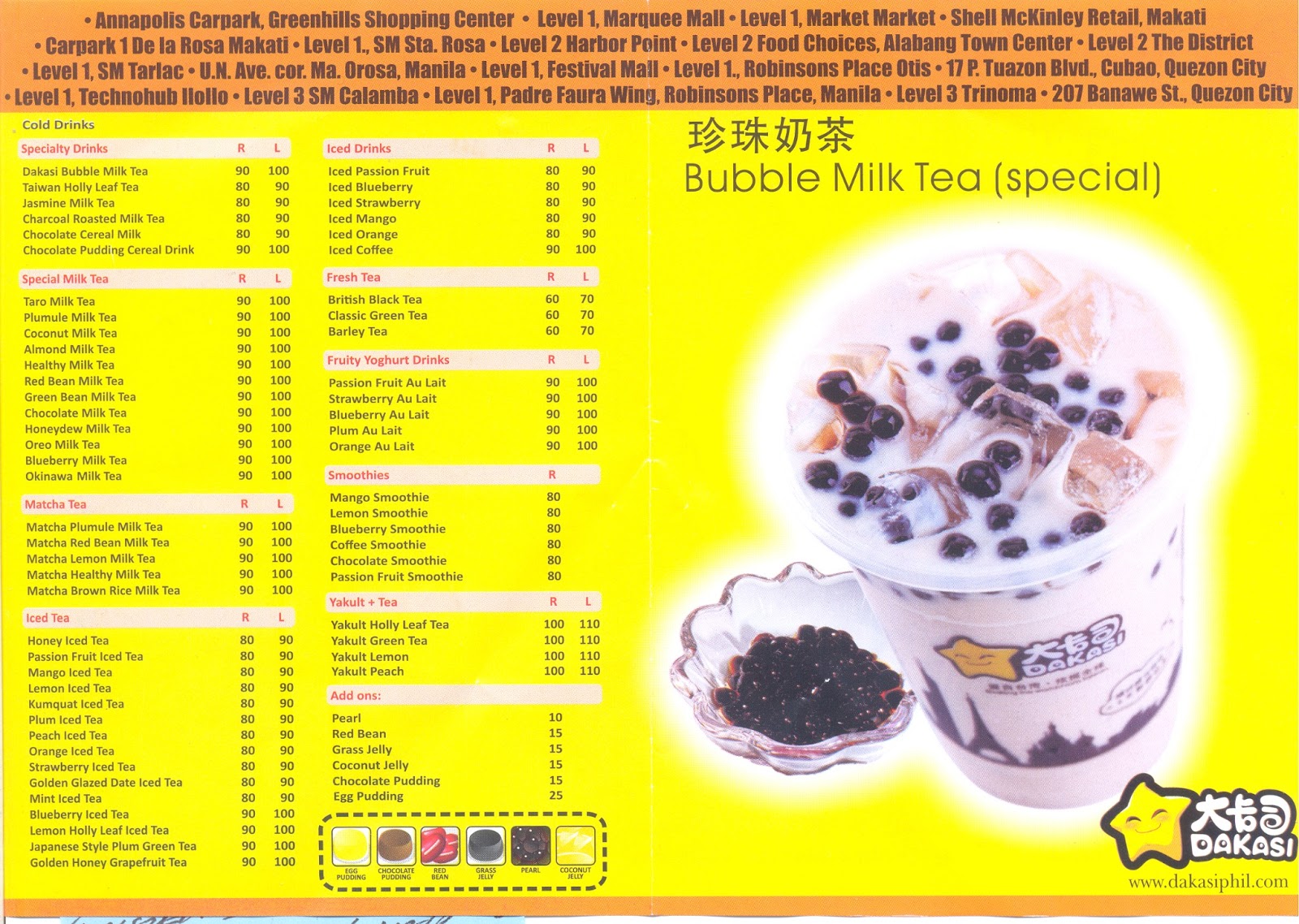 Food in Makati: Dakasi Bubble Milk Tea