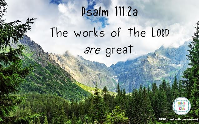 The Works of the Lord are Great | Bible Fun For Kids