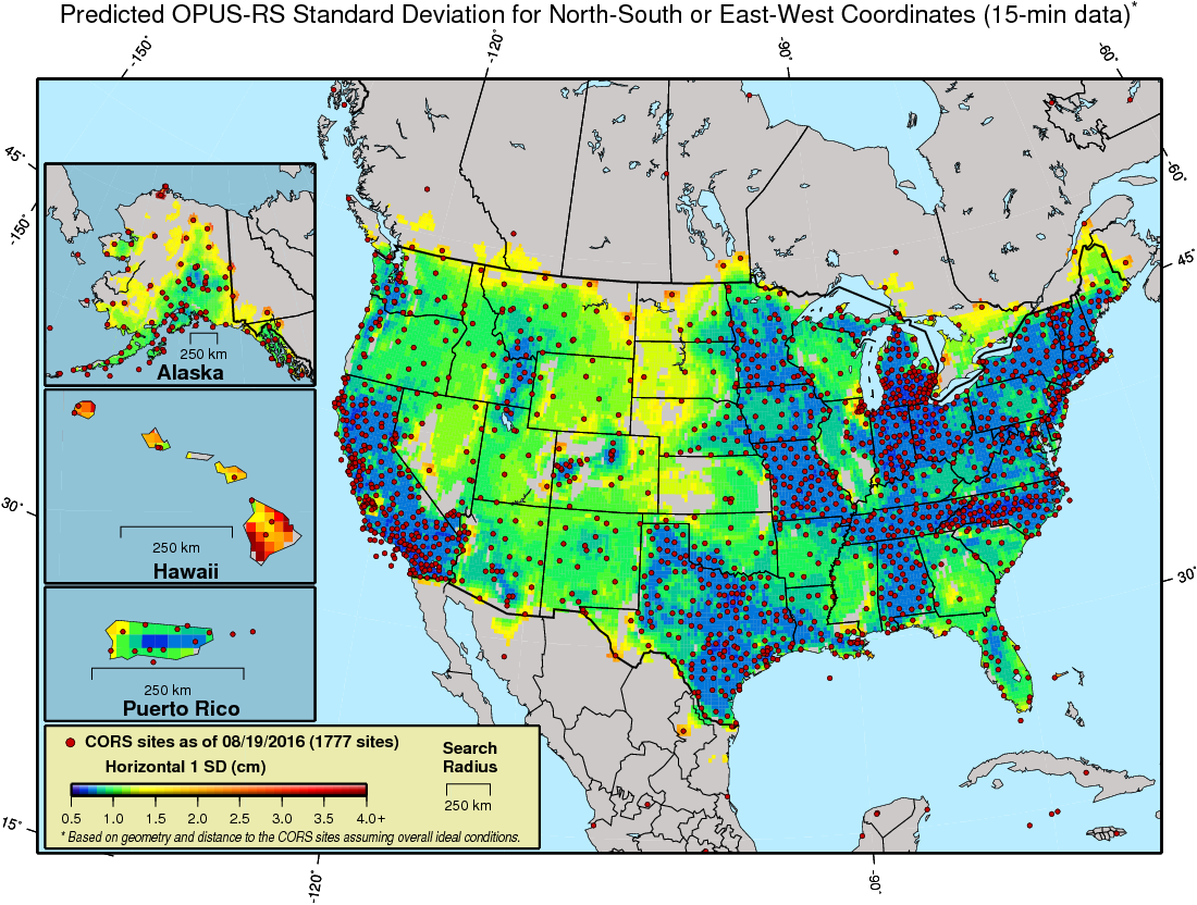 The Geospatial News: GRAPHICAL DISPLAY OF OPUS-RS ACCURACIES (UPDATED ...