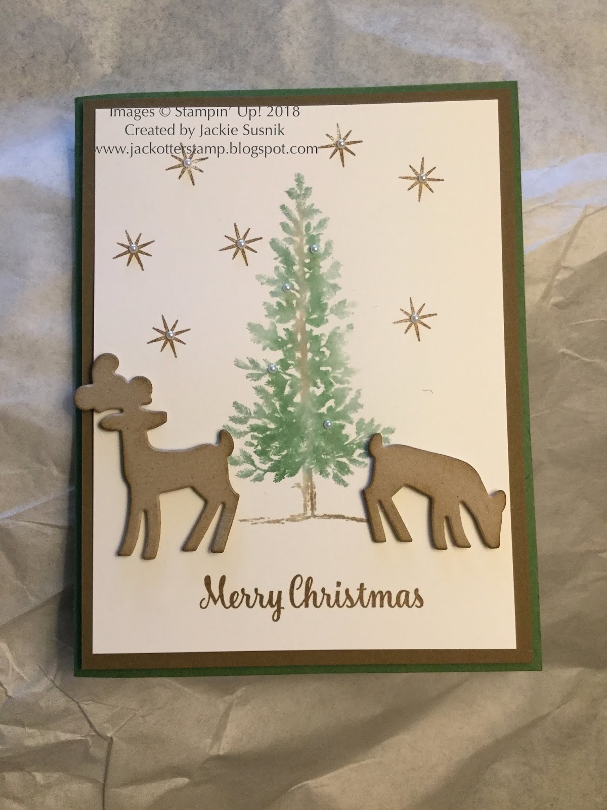 JackOtterStamp: Lovely As a Tree with Detailed Deer