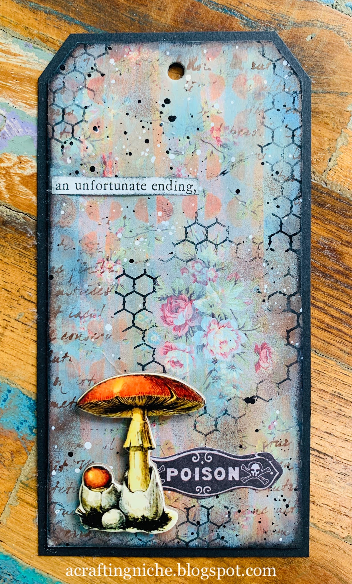 A Crafting Niche: Tim Holtz Toadstool Poison Tag