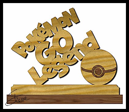 Scrollsaw Workshop: Pokemon Go Legend Scroll Saw Pattern.
