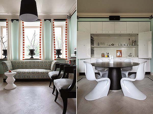 El Rincón Vintage de Karmela: El elegante apartamento de paredes turquesa.