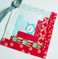 The Patchsmith: Patchsmith Sampler Block 24 - Patchwork Heart