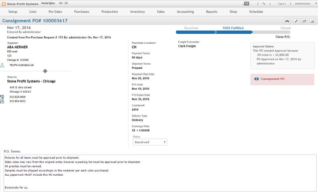 Fields in a PO | Santhosh's Blog