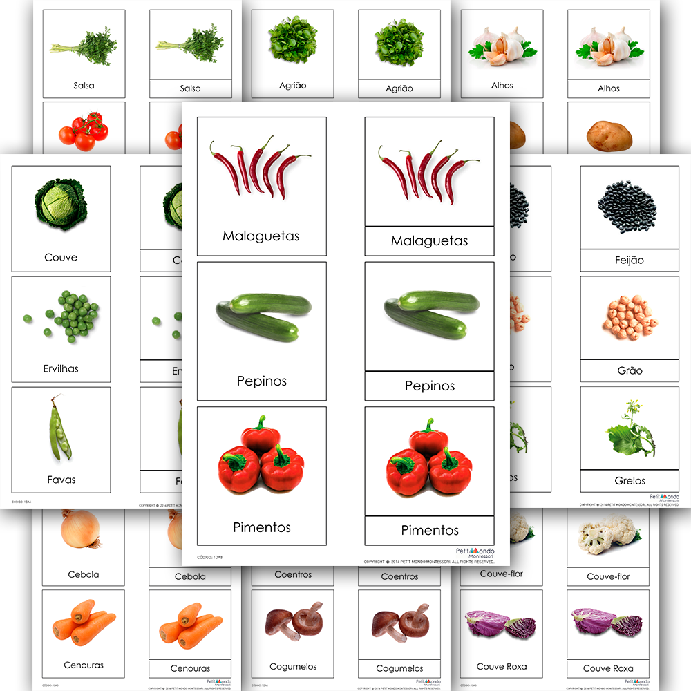 CARTAS DE CLASSIFICAÇAO DE VEGETAIS PARA TREINO DE LINGUAGEM | Petit ...