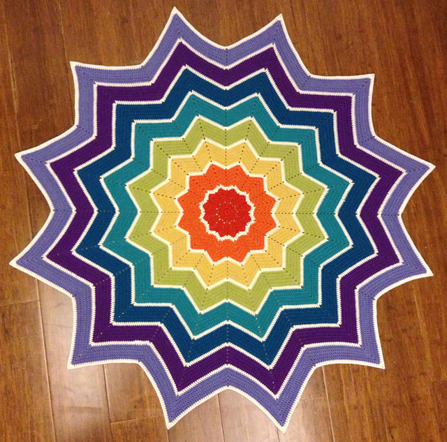 Beginners Round Ripple Crochet Pattern